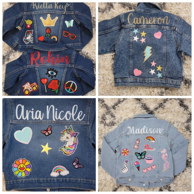 Personalized Baby Toddler Children Denim Jacket - Etsy