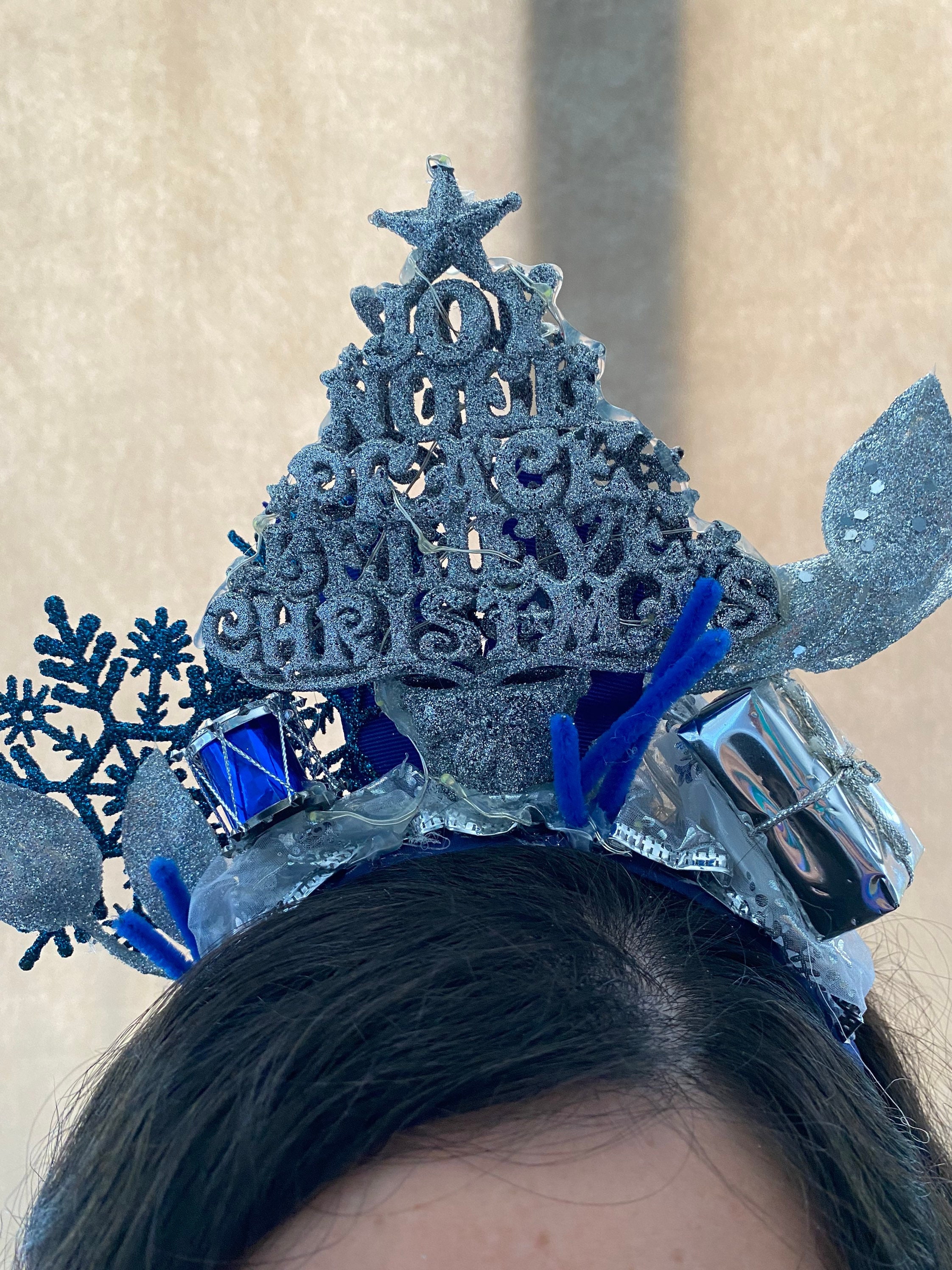 Lighted Christmas Tree Headband - Etsy