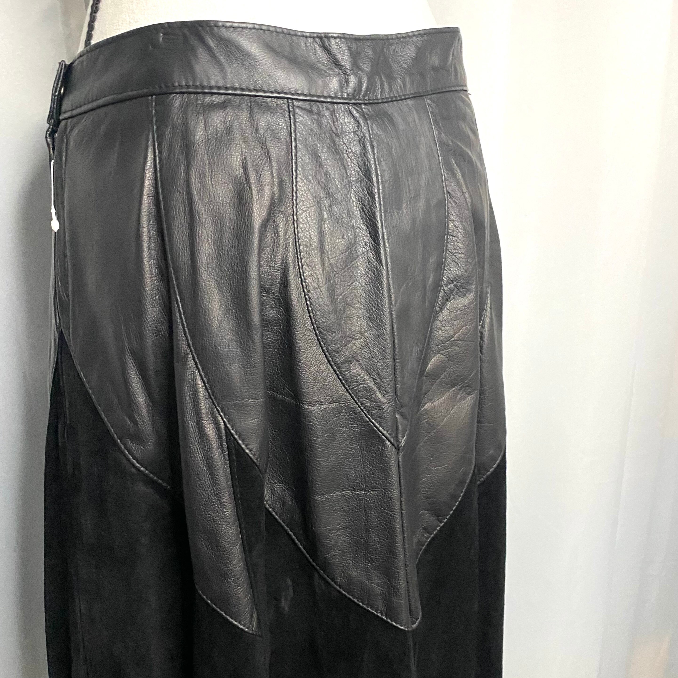 Le Ranch Du Cuir, the Leather Ranch, Long Leather Skirt With Leather ...