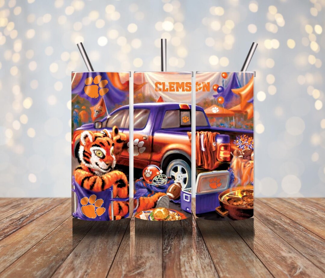 Clemson Tiger Tailgate 20 Ounce Stainless Steel Tumbler - Etsy