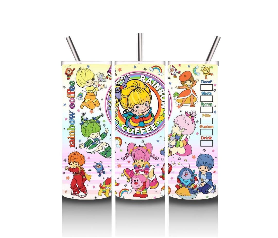 Rainbow Brite Coffee Stainless Steel 20 Ounce Tumbler - Etsy
