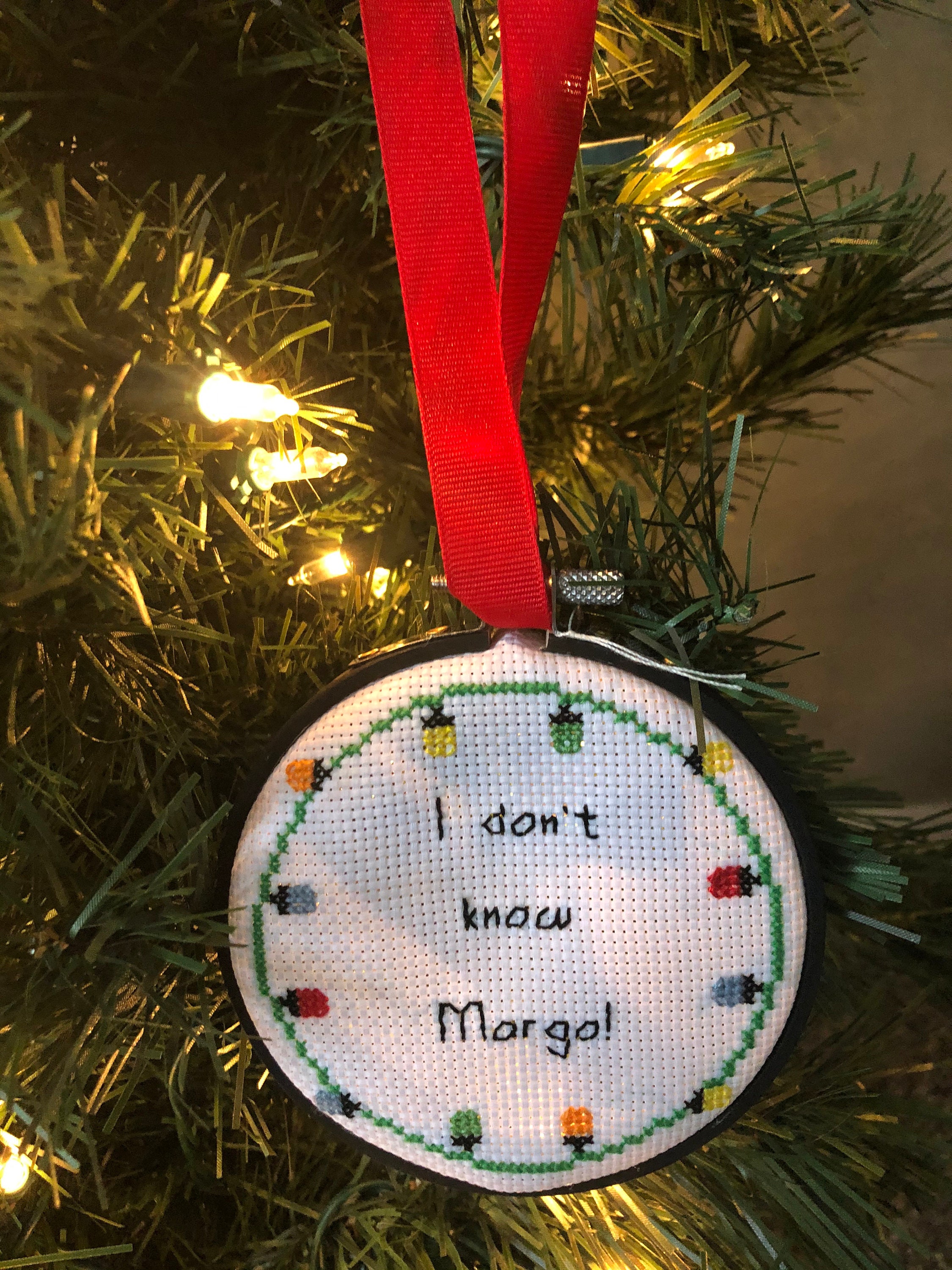 I Don't Know, Margo! Christmas Vacation Cross Stitch Christmas Ornament ...