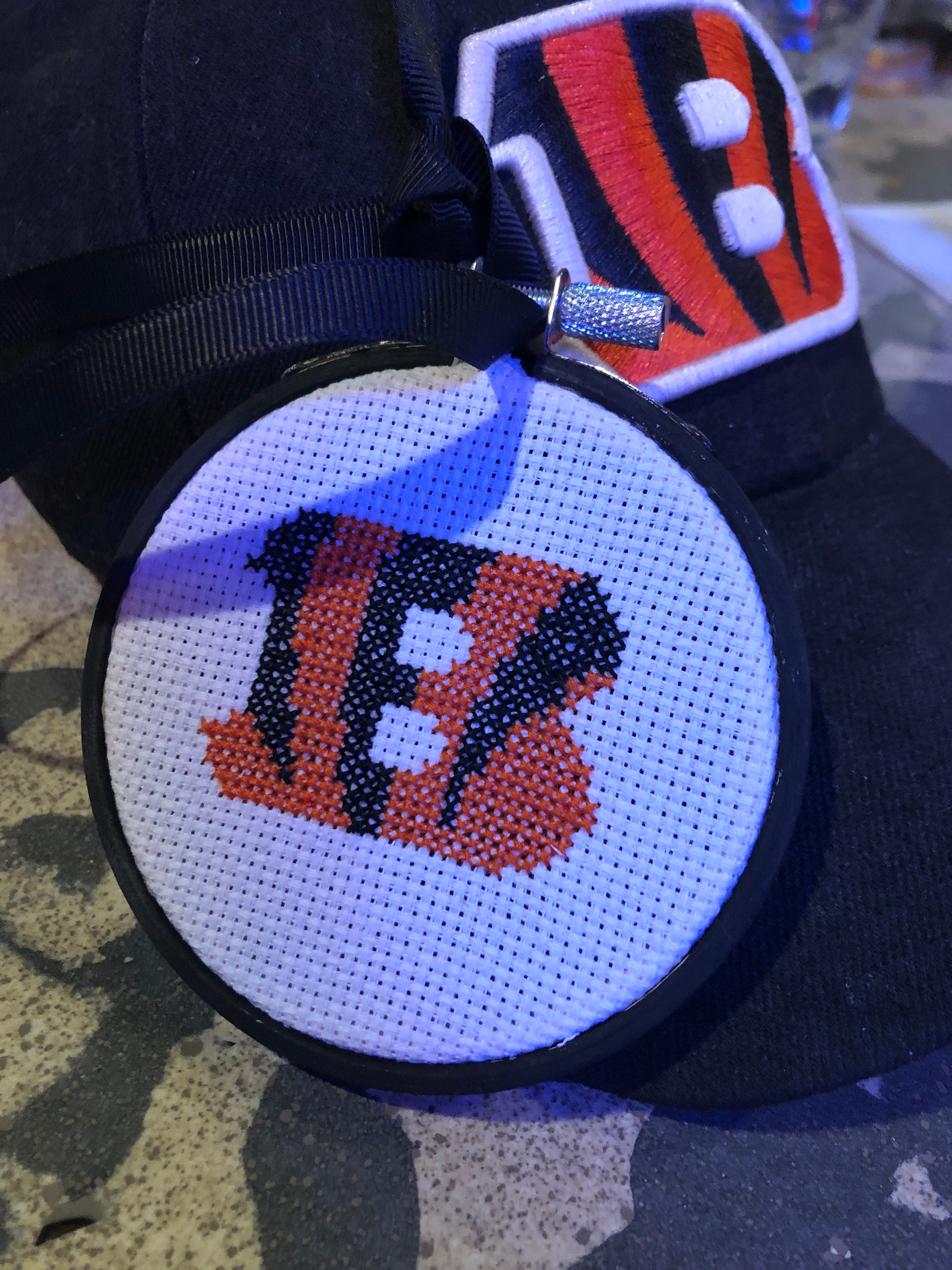 WHO DEY Cincinnati Bengals Cross Stitch Christmas Ornament - Etsy