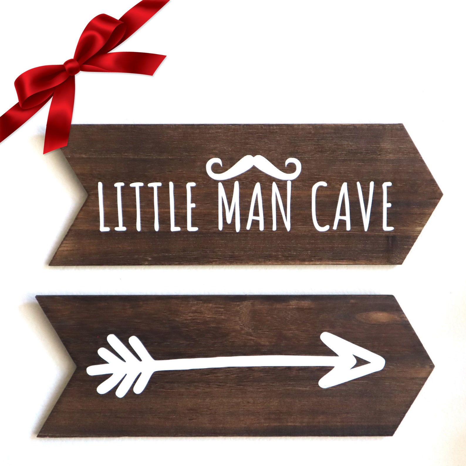 Little Man Cave Sign Nursery Wall Decor for Boys Set of 2 - Etsy