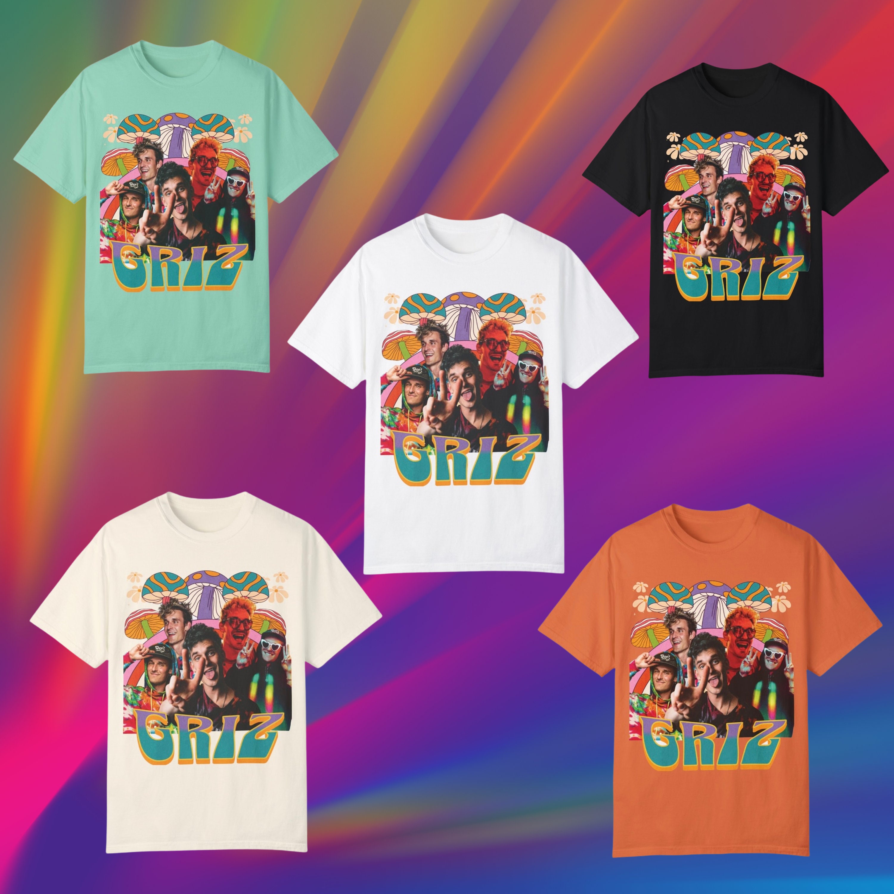 Griz Tshirt, Rave Shirt, EDM, Festival Shirt, DJ Merch, Rave Gift ...