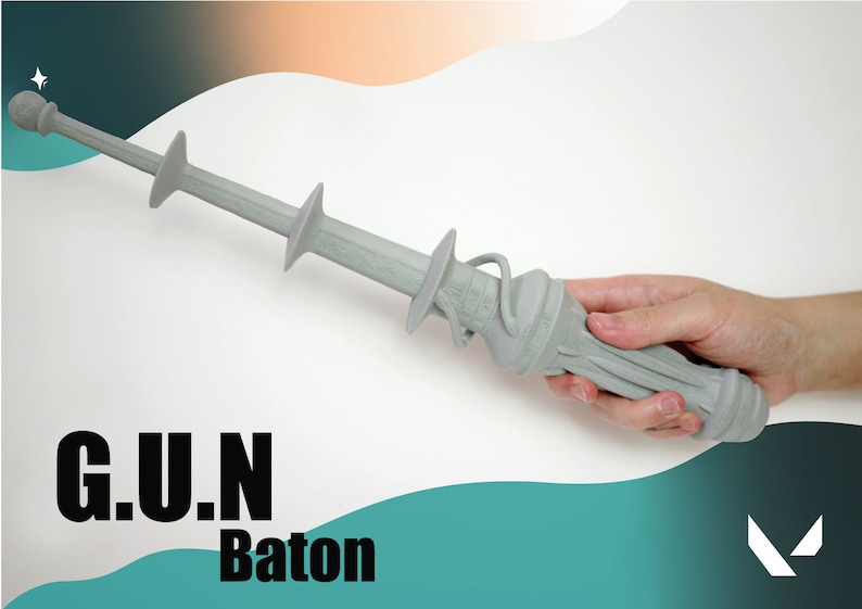 Valorant G.U.N Gravitational Uranium Neuroblaster Baton 3D - Etsy Australia
