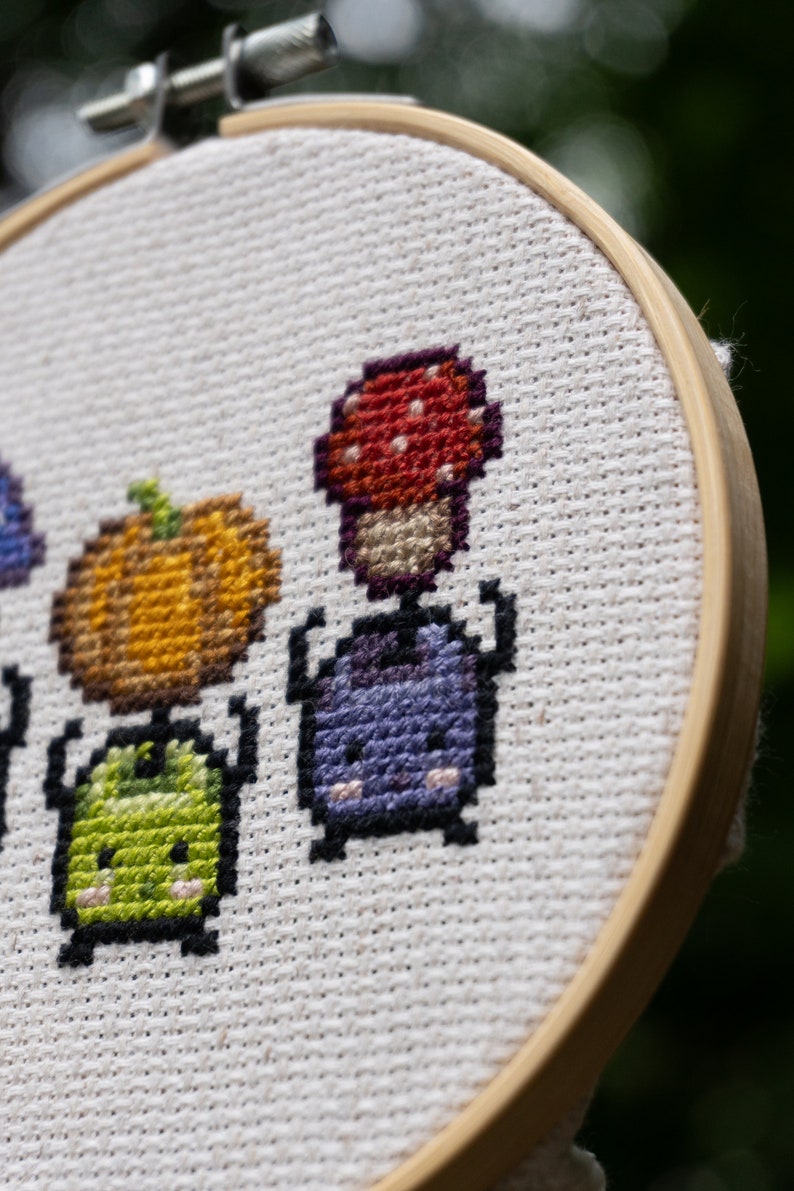 Stardew Valley Cross Stitch Digital Pattern - Junimo Trio - Etsy