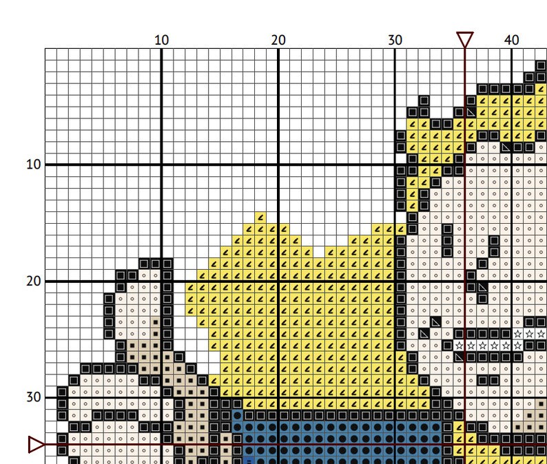 Fallout Vault Boy Cross Stitch Chart Digital PDF Pattern - Etsy