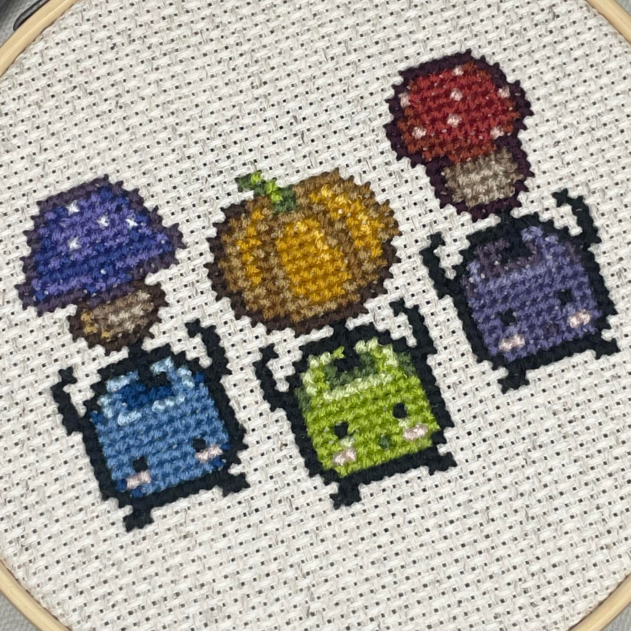 Stardew Valley Cross Stitch Digital Pattern - Junimo Trio - Etsy