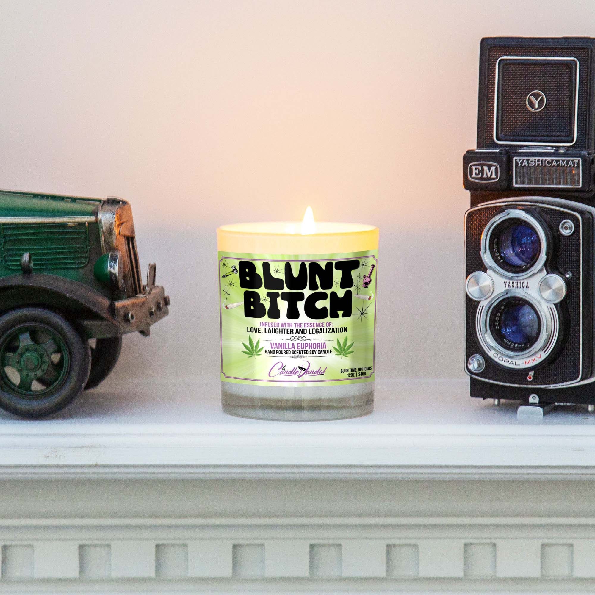 Funny Weed Marijuana Humor Candle Blunt Bitch Vanilla - Etsy UK