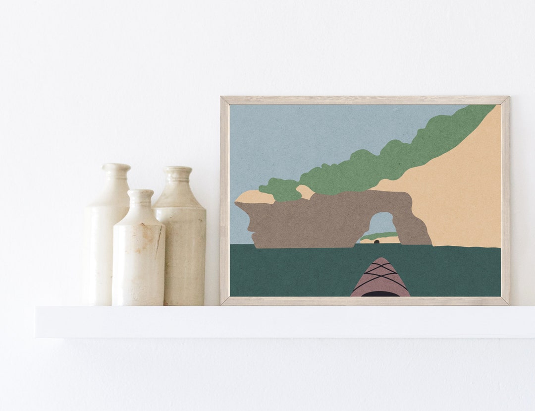 Pictured Rocks Art Print - Etsy