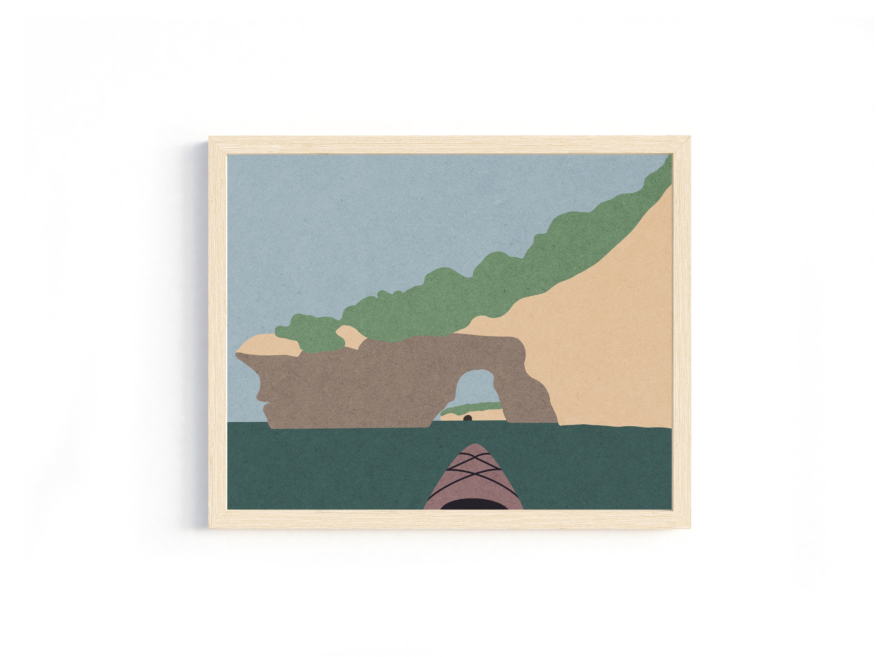 Pictured Rocks Art Print - Etsy