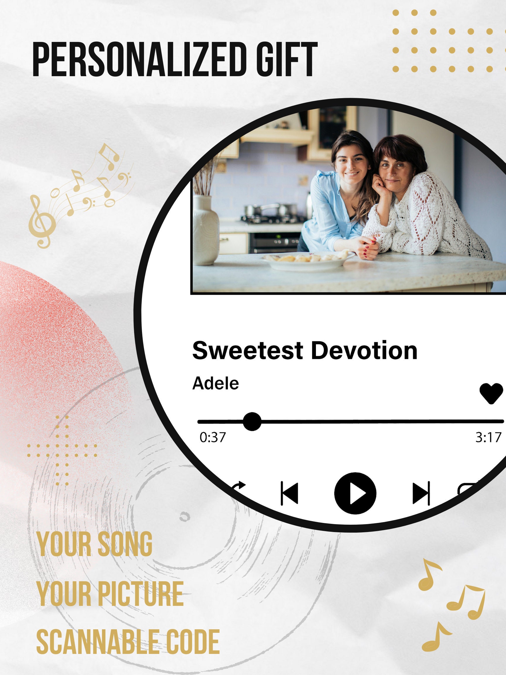 Personalized Song Poster, Custom Song and Picture, Personalized ...