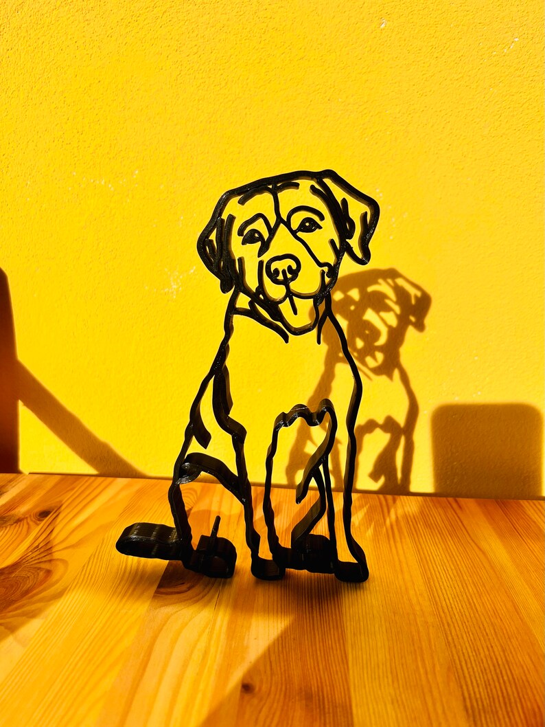 Labrador Portrait Figure Dog Breed, Minimalist Art, Home Decor Figure ...