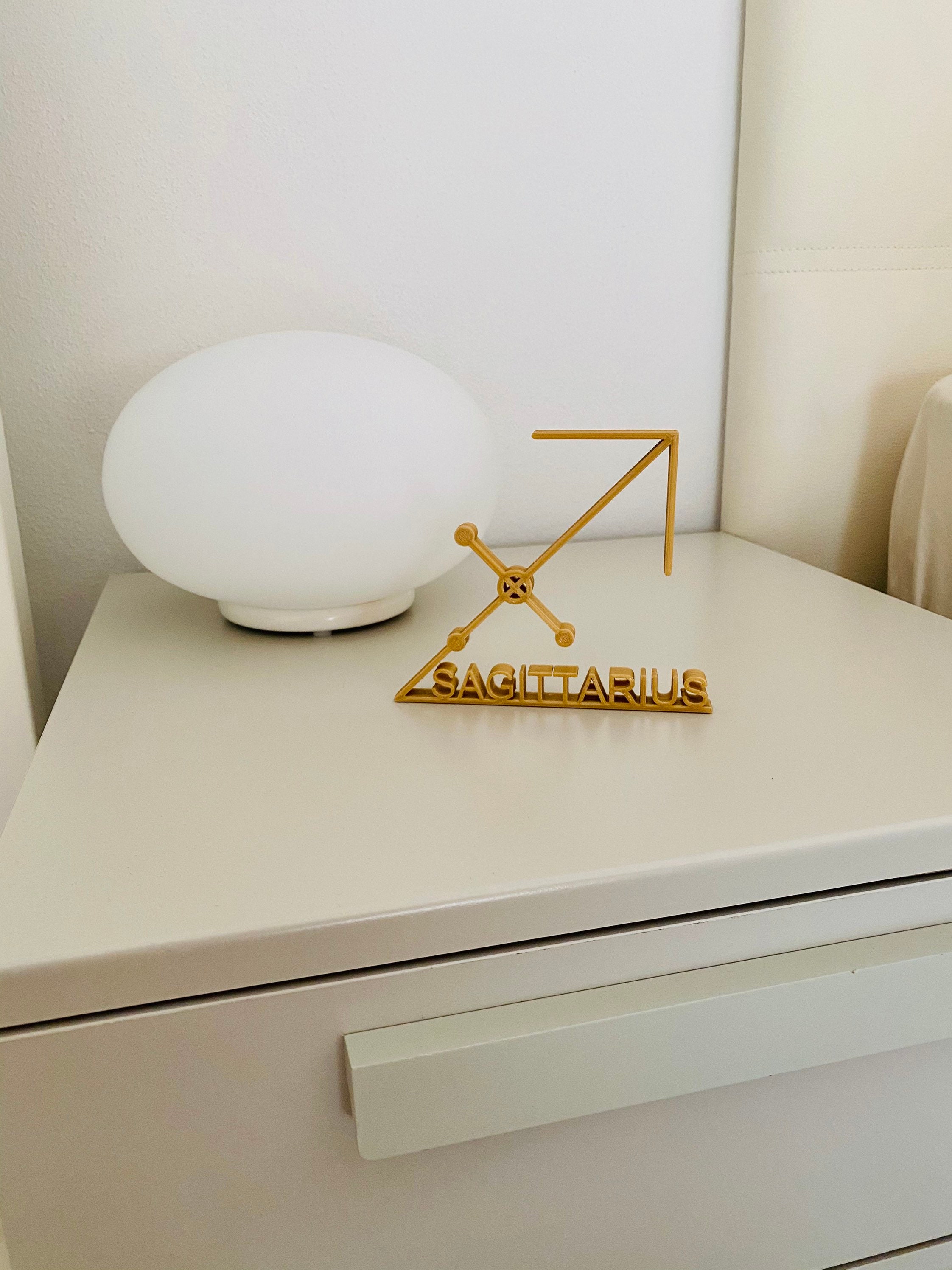 Sagittarius Zodiac Sign: 3D Printed Archer Statue, Minimalist Home ...