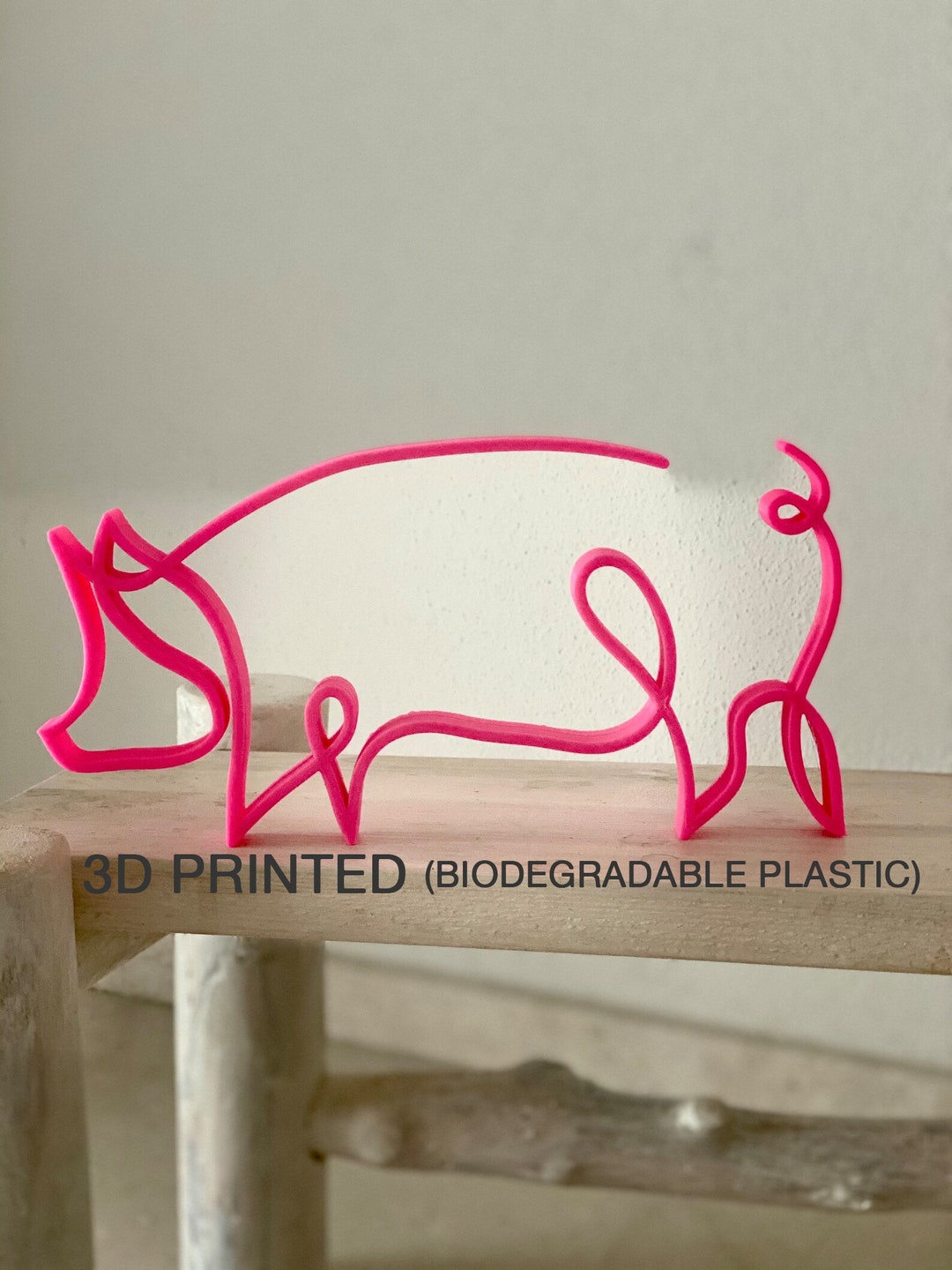 Pig, Tabletop Figure, Shelf Decor, Minimalist Art Sculpture, Farm ...