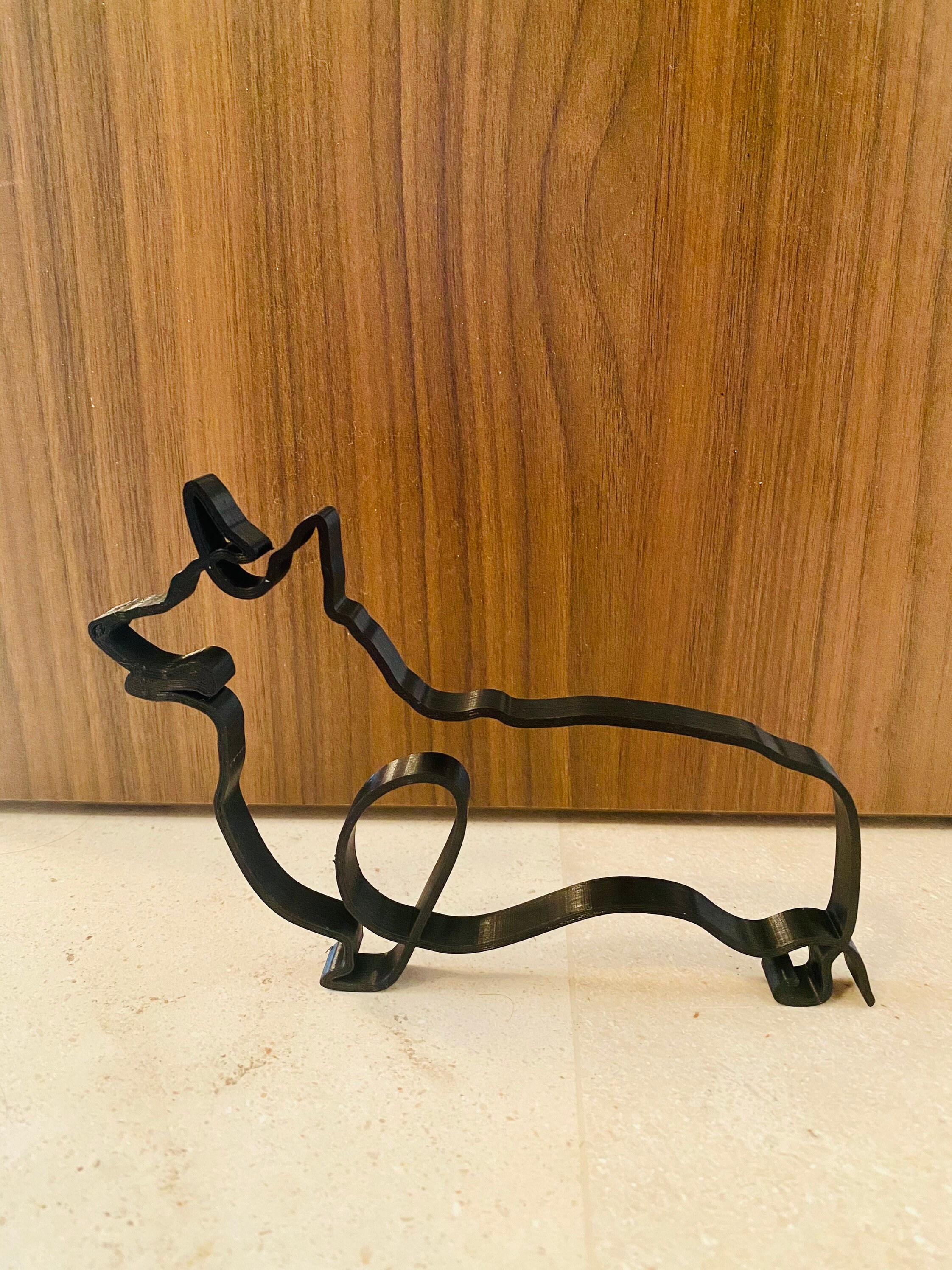Corgi Dog Minimalist Art Plastic Sculpture 3D Printed Gifts | Etsy