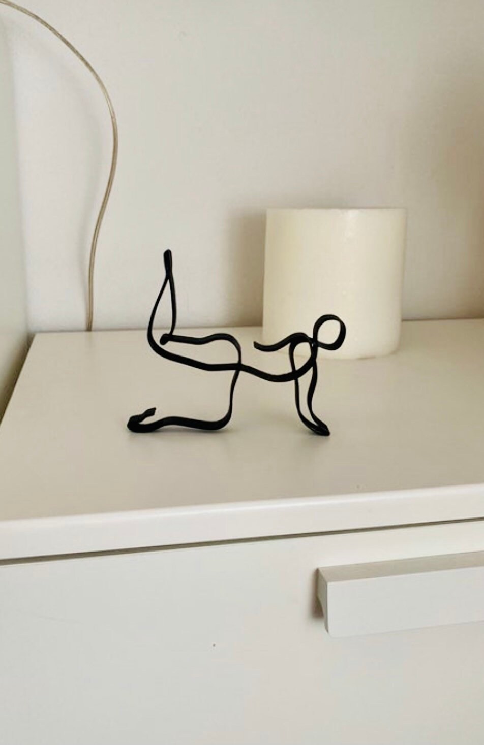 Yoga Poses Table Leg Up Minimalist Art Plastic Sculpture 3D - Etsy