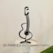 Abstract Guitar , Music, Tabletop Figure, Minimalist Art Sculpture, 3D ...
