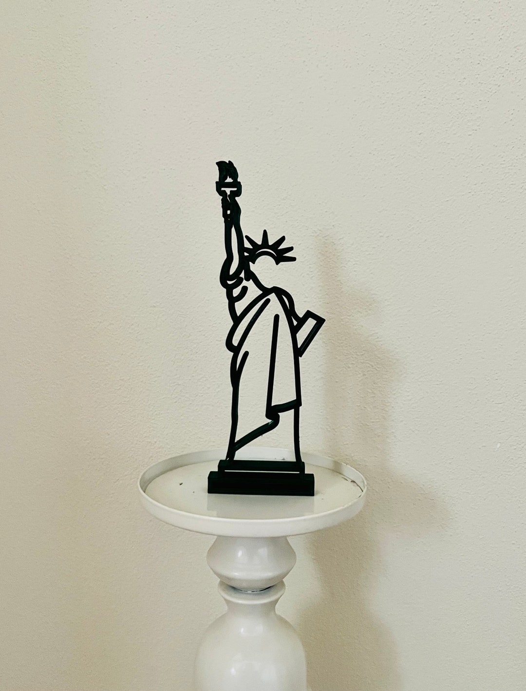 Statue of Liberty, Tabletop Plastic Figure, Minimalist Art, New York ...
