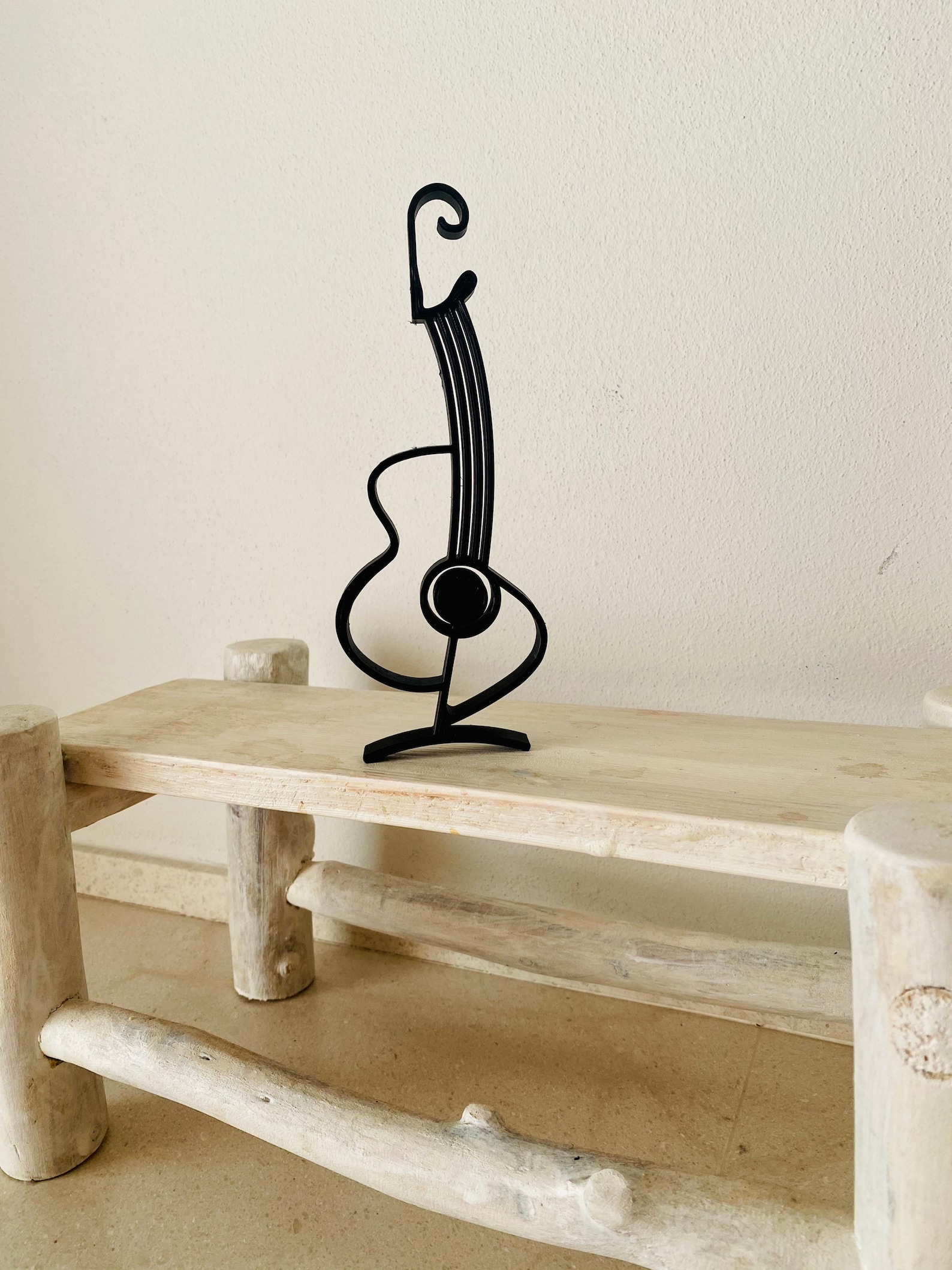 Abstract Guitar Music Tabletop Figure Minimalist Art - Etsy