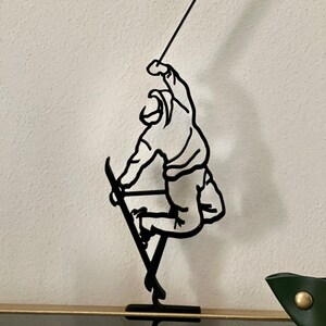 Mountain Skier, Tabletop Plastic Figure, Ski, Winter Sport, Snow ...