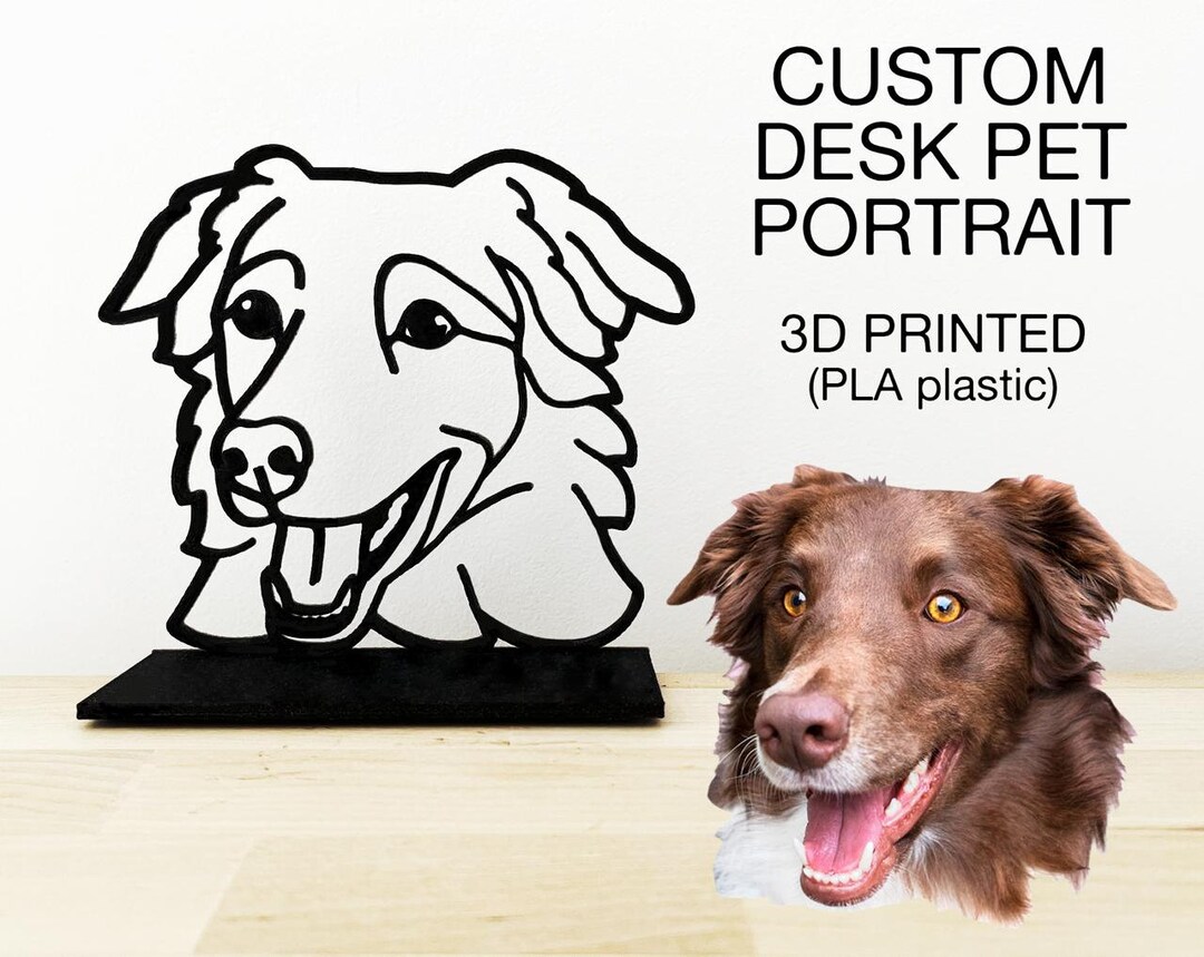 Custom Portrait Desk Pet, Shelf Decor, Christmas Gift, Birthday Present ...