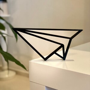 Paper Plane Sculpture: Bioplastic Origami Art Decor - Etsy
