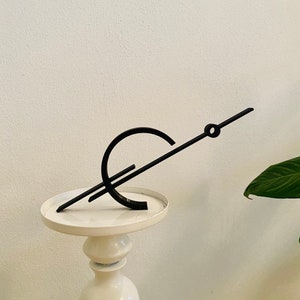 Earth and Moon Geometric Style Minimalist Art Sculpture | Etsy