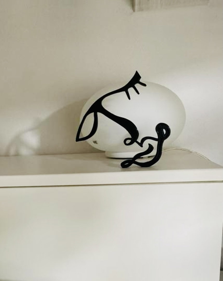 Wink Abstract Face Minimalist Art Plastic Sculpture Shelf - Etsy