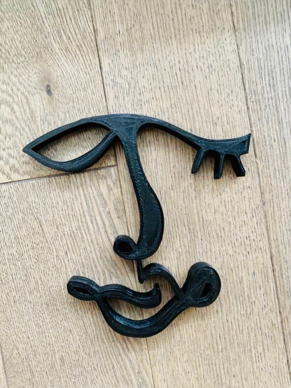 Wink Abstract Face Minimalist Art Plastic Sculpture Shelf - Etsy