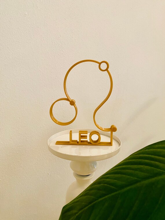 LEO Free Standing Zodiac Symbol Plastic Figure Lion | Etsy