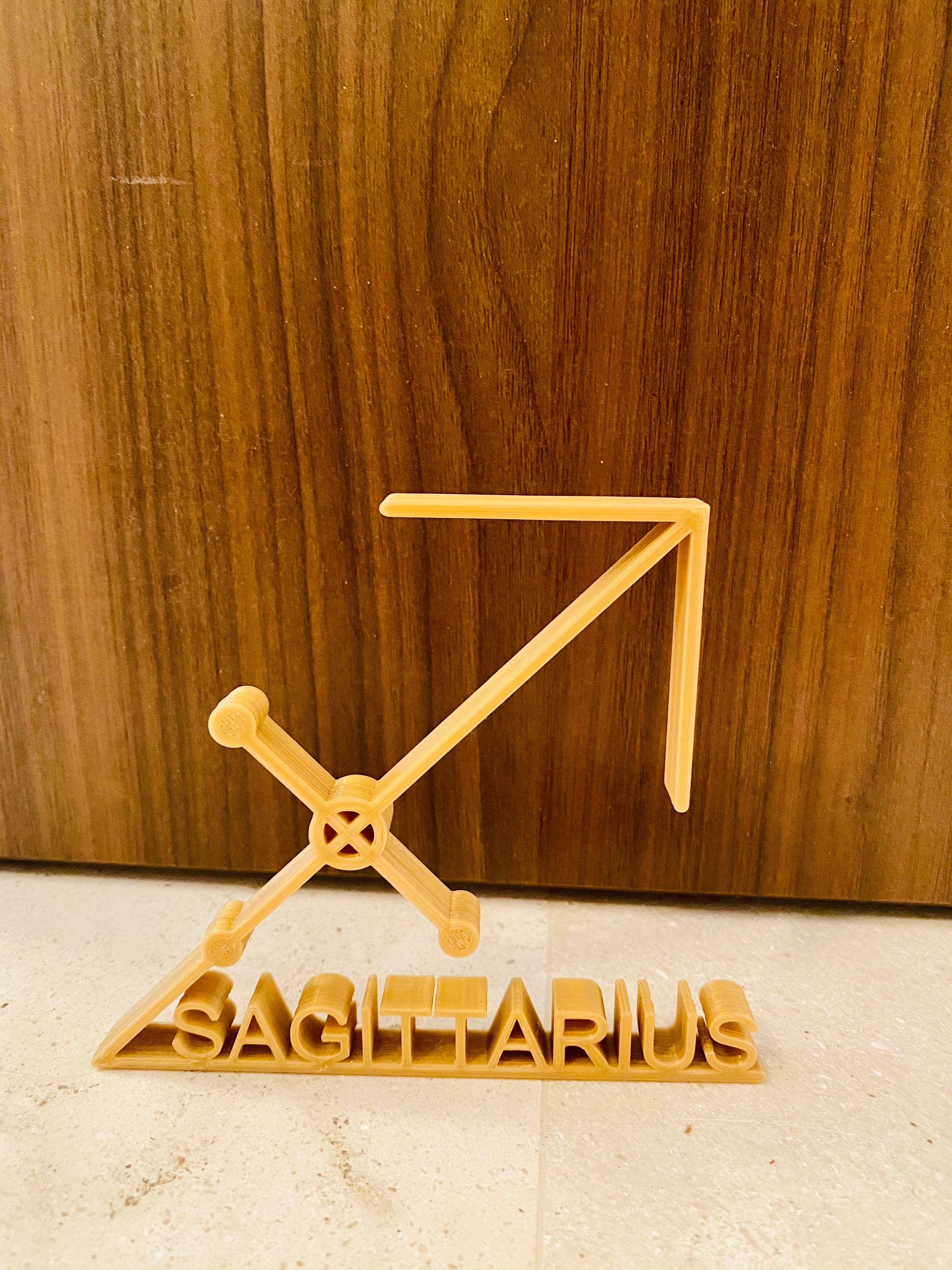 Sagittarius Zodiac Sign: 3D Printed Archer Statue, Minimalist Home ...