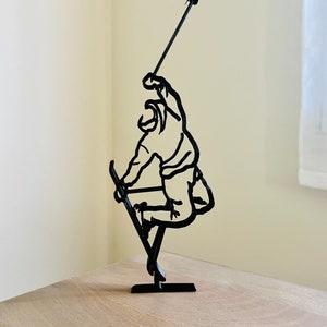 Mountain Skier, Tabletop Plastic Figure, Ski, Winter Sport, Snow ...