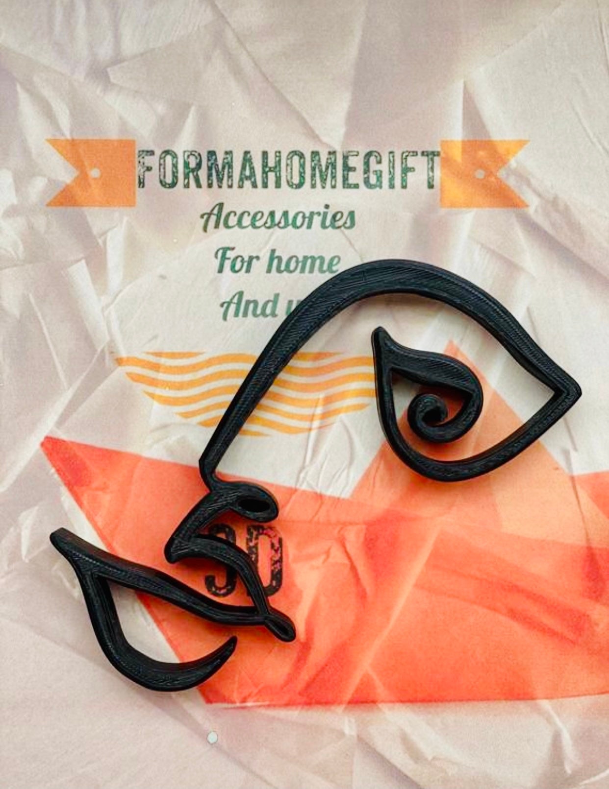 Magic Face Minimalist Art Plastic Sculpture 3D Print Gift | Etsy