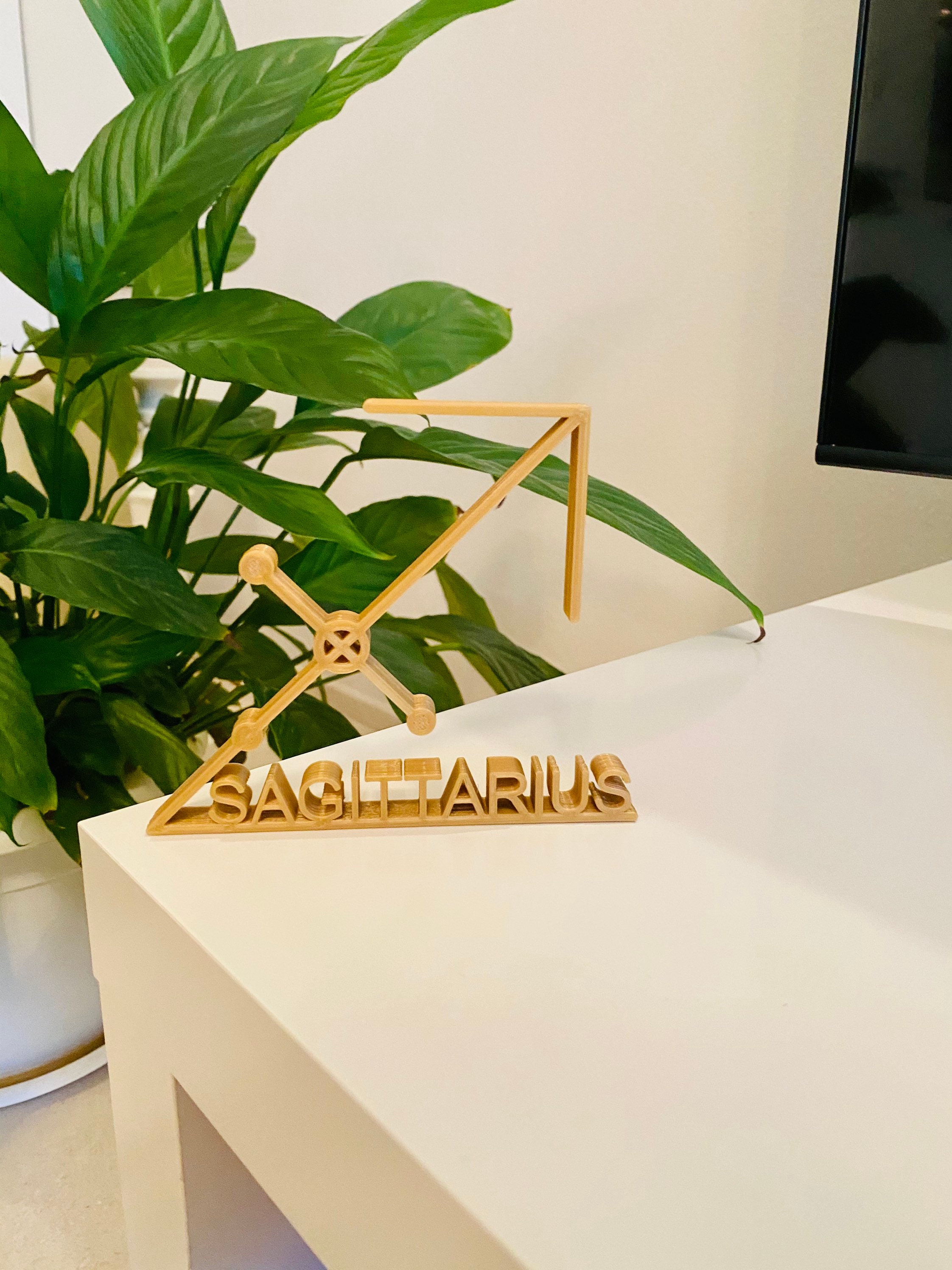 Sagittarius Zodiac Sign: 3D Printed Archer Statue, Minimalist Home ...
