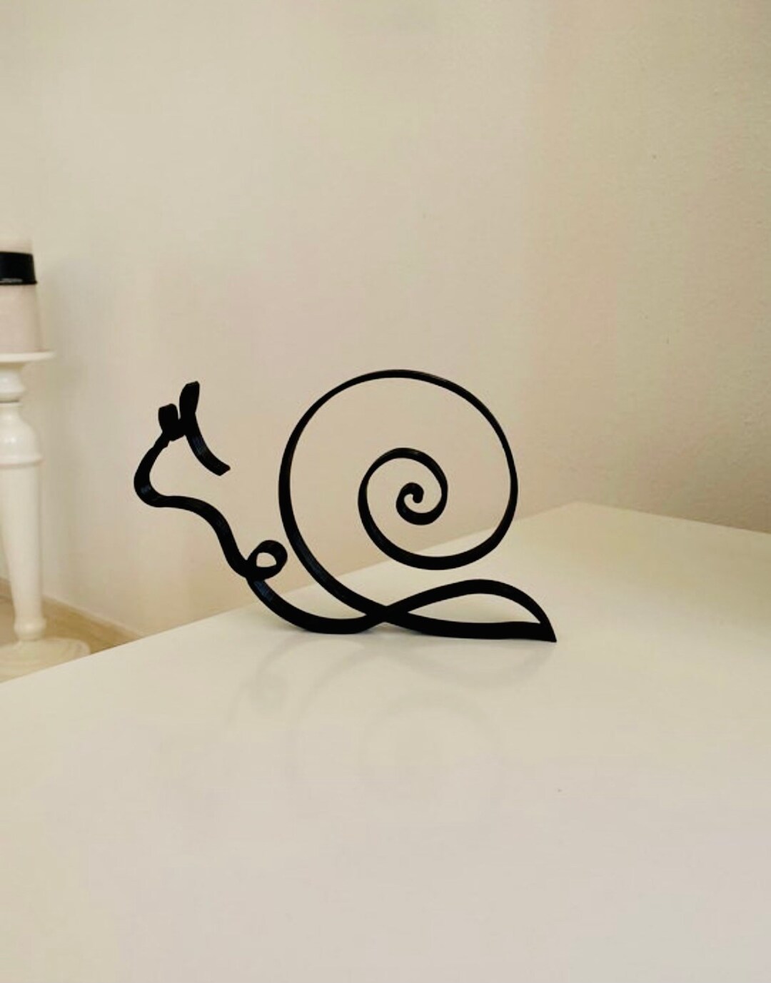 3D Printed Snail Sculpture: PLA Plastic Shelf Sitter - Etsy