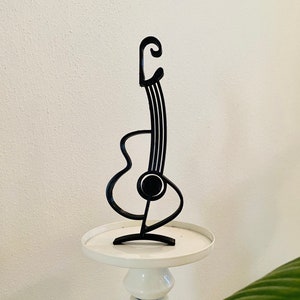 Abstract Guitar , Music, Tabletop Figure, Minimalist Art Sculpture, 3D ...