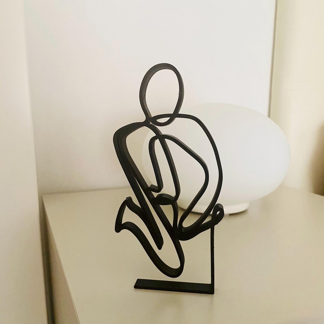 Saxophonist Music Art Figure Minimalist Jazz Art Tabletop Figure Gift ...