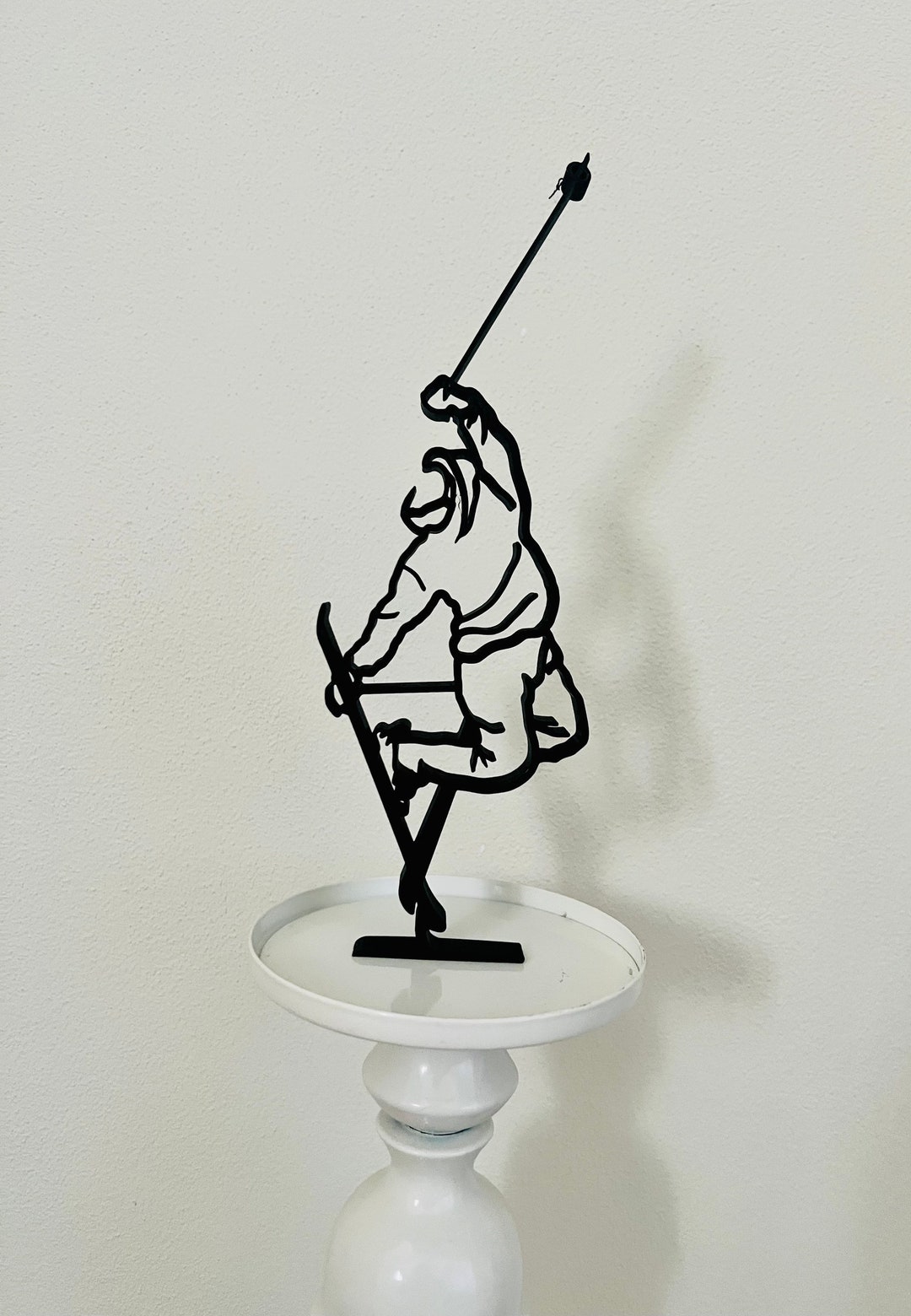 Mountain Skier, Tabletop Plastic Figure, Ski, Winter Sport, Snow ...