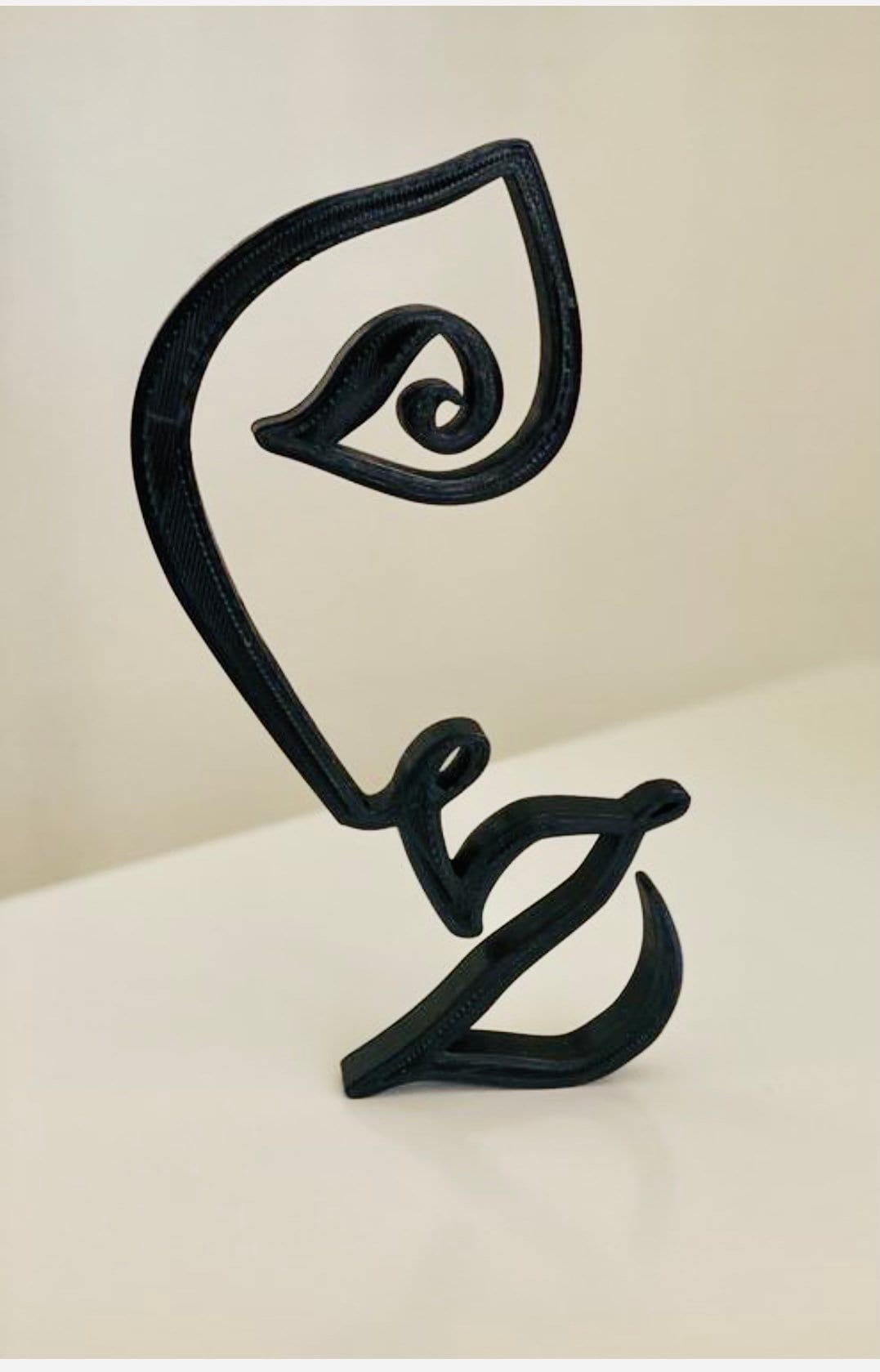 Magic Face Minimalist Art Plastic Sculpture 3D Print Gift | Etsy