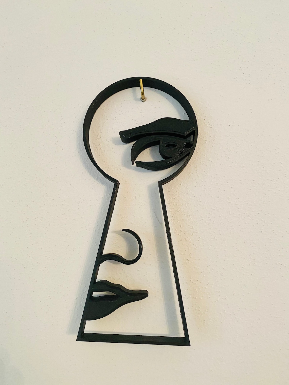 Keyhole Minimalist Art Sculpture 3D Printed Statue - Etsy