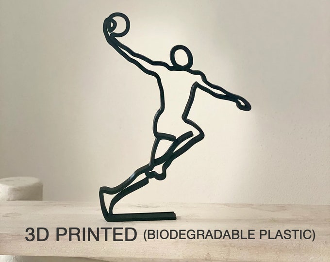 Copper Art Figurine Basketball Player - Etsy