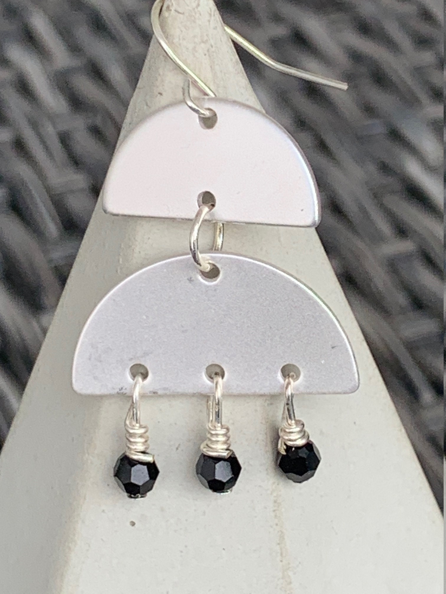 Half Moon Drop Earrings - Etsy