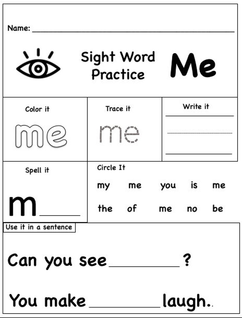 All About Me Printable Bundle - Etsy