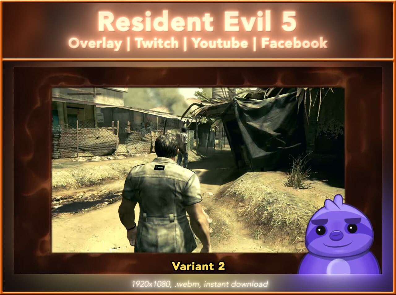 Resident Evil 5 - Streaming Overlay for Twitch, Youtube and Facebook ...