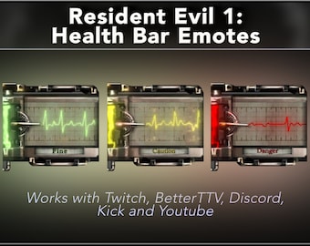 Resident Evil - Health Bar Emotes (twitch / Discord) - Etsy