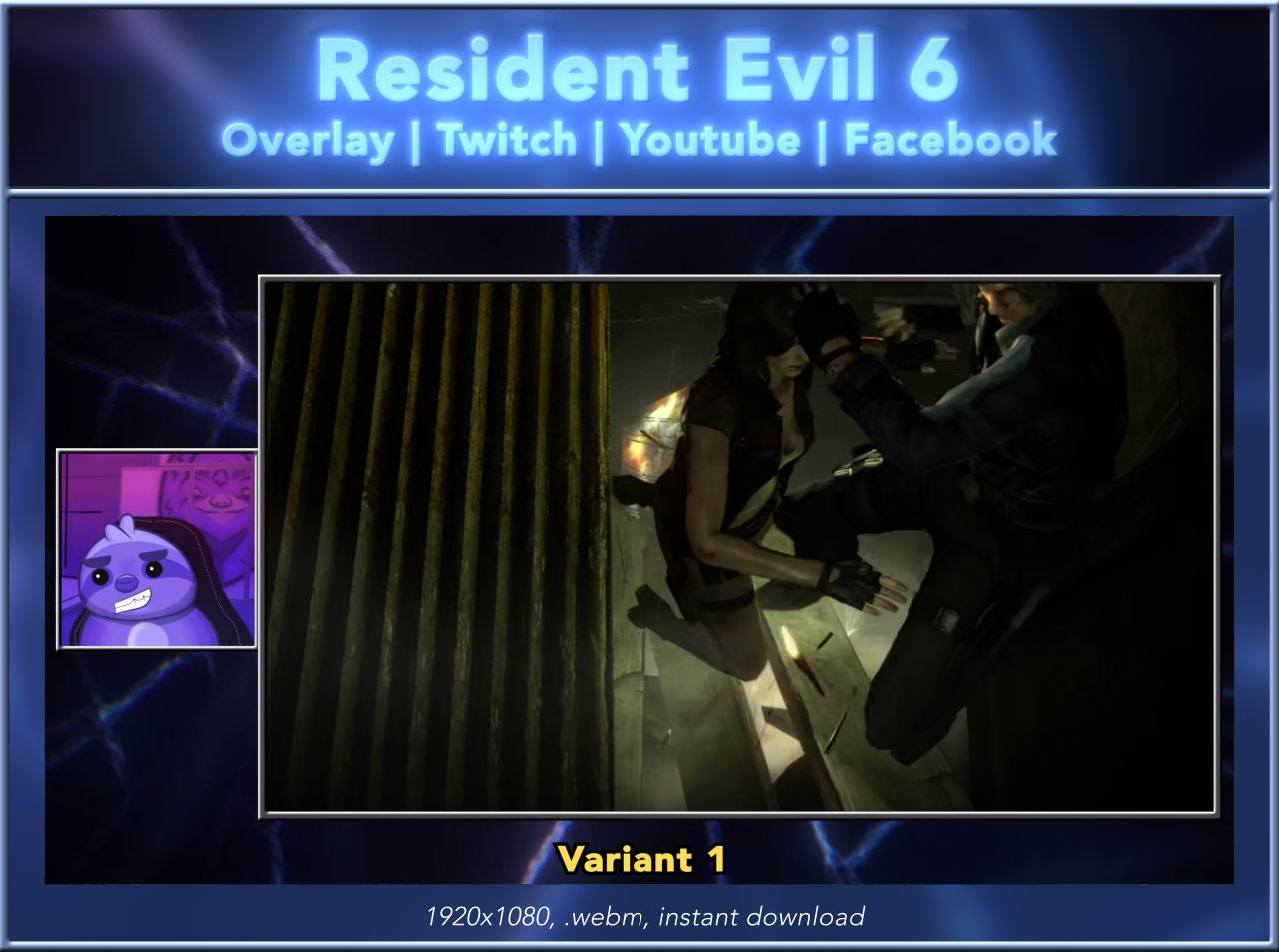 Resident Evil 6 - Streaming Overlay for Twitch, Youtube and Facebook ...