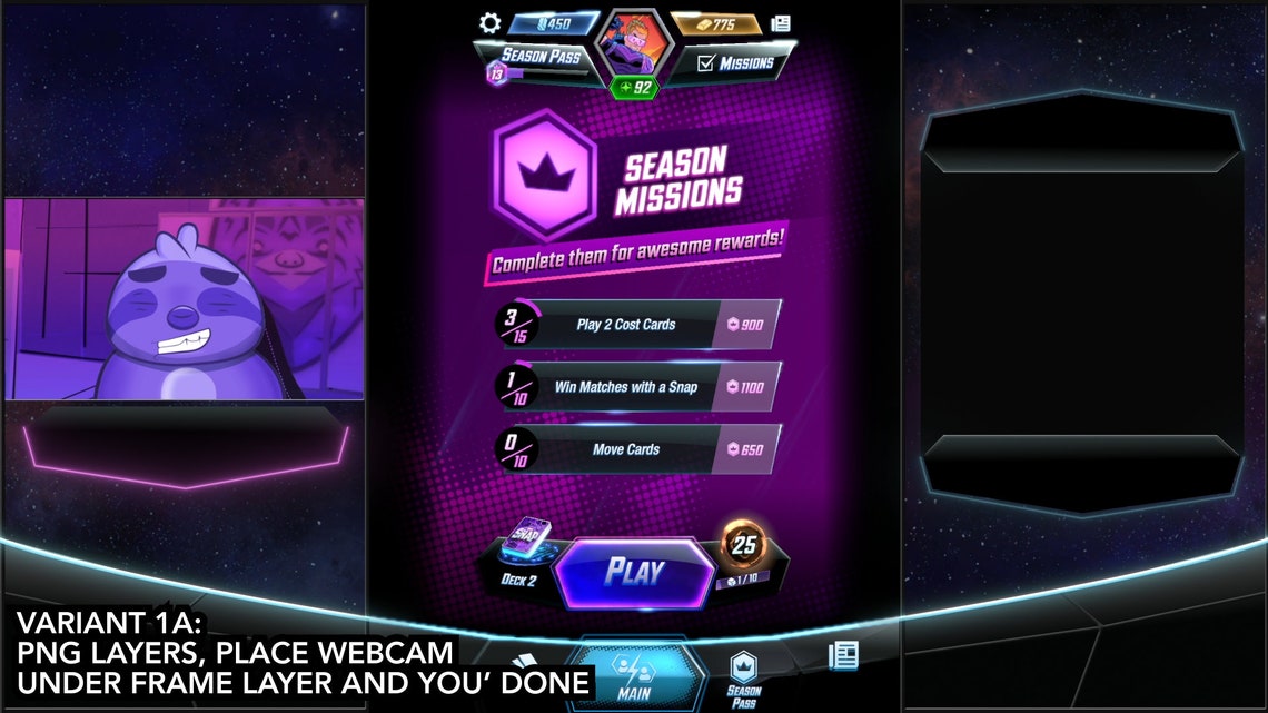 Marvel Snap - Streaming Overlay for Twitch, Youtube and Facebook (PC ...