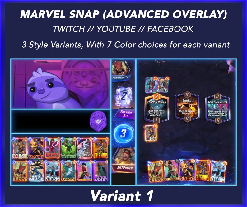 Marvel Snap - (ADVANCED) Streaming Overlay for Twitch, Youtube and ...